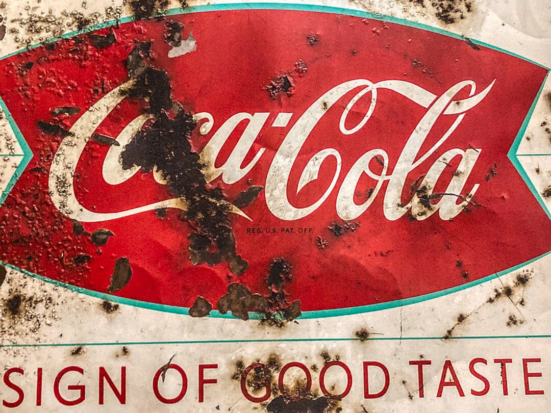 Rusty Coca-cola Sign DIGITAL DOWNLOAD - Etsy
