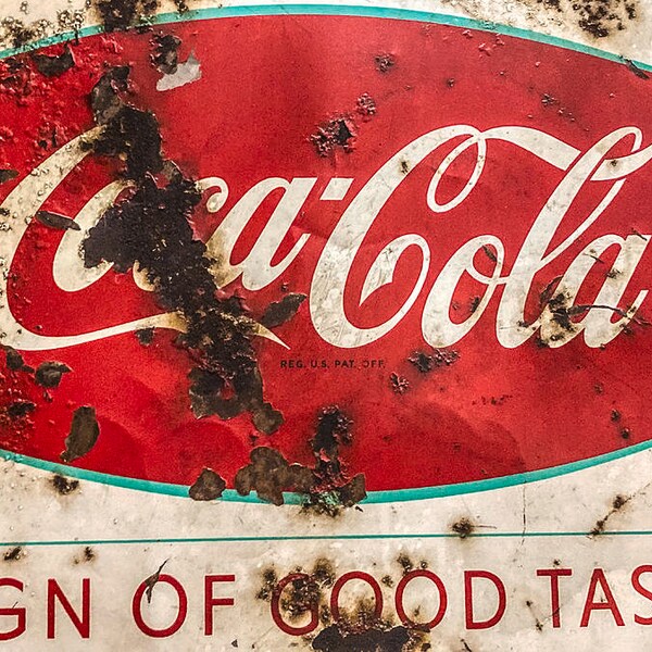 Rusty Coca Cola - Etsy