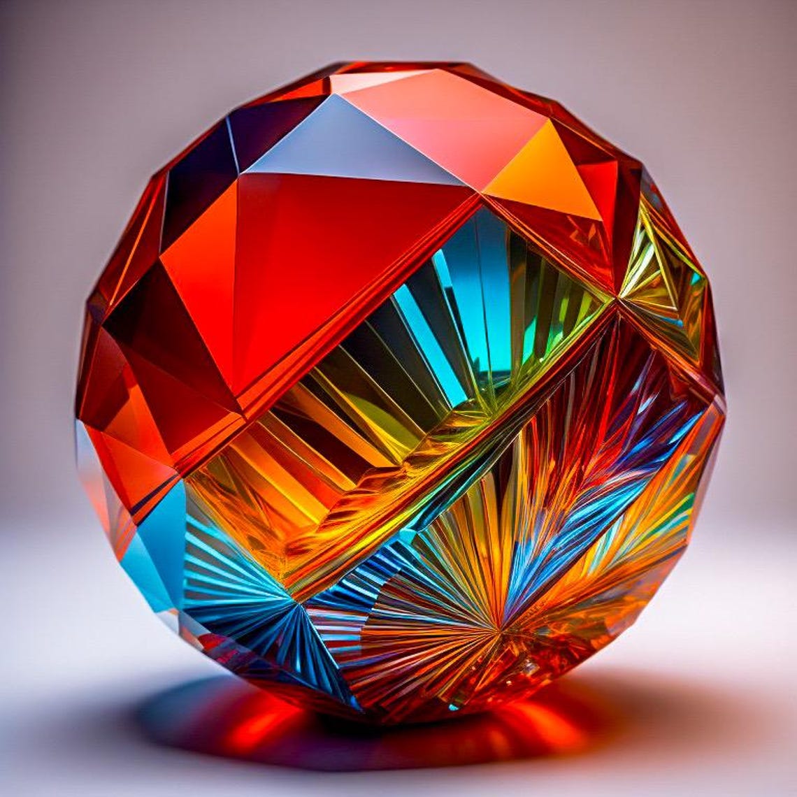 Rainbow Sphere-9 (DIGITAL DOWNLOAD for PRINT) - Etsy