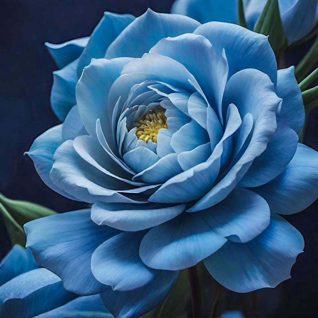Blue Rose (DIGITAL DOWNLOAD for PRINT) - Etsy
