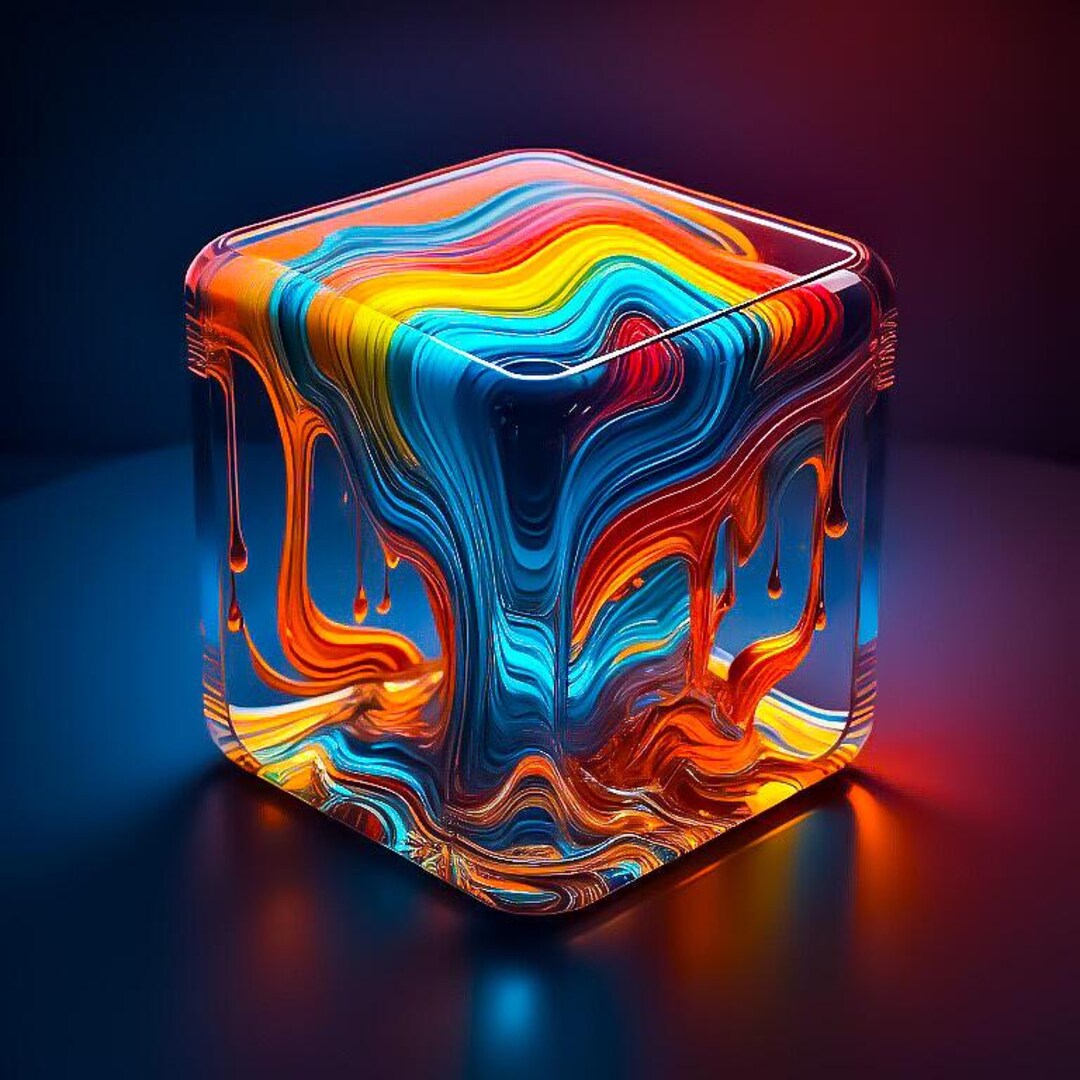 DIGITAL DOWNLOAD Liquid Cube - Etsy