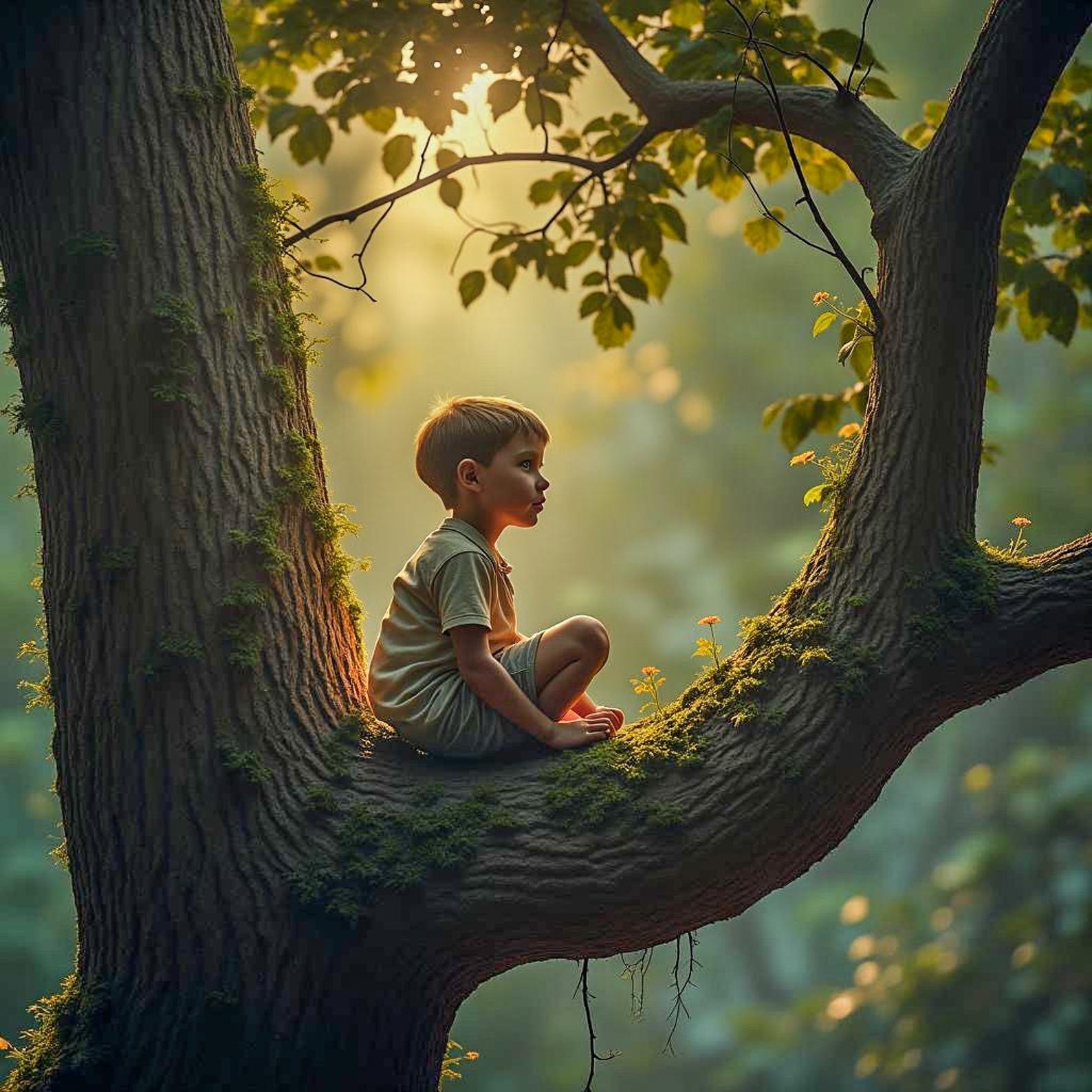 Boy in Tree (DIGITAL DOWNLOAD) - Etsy