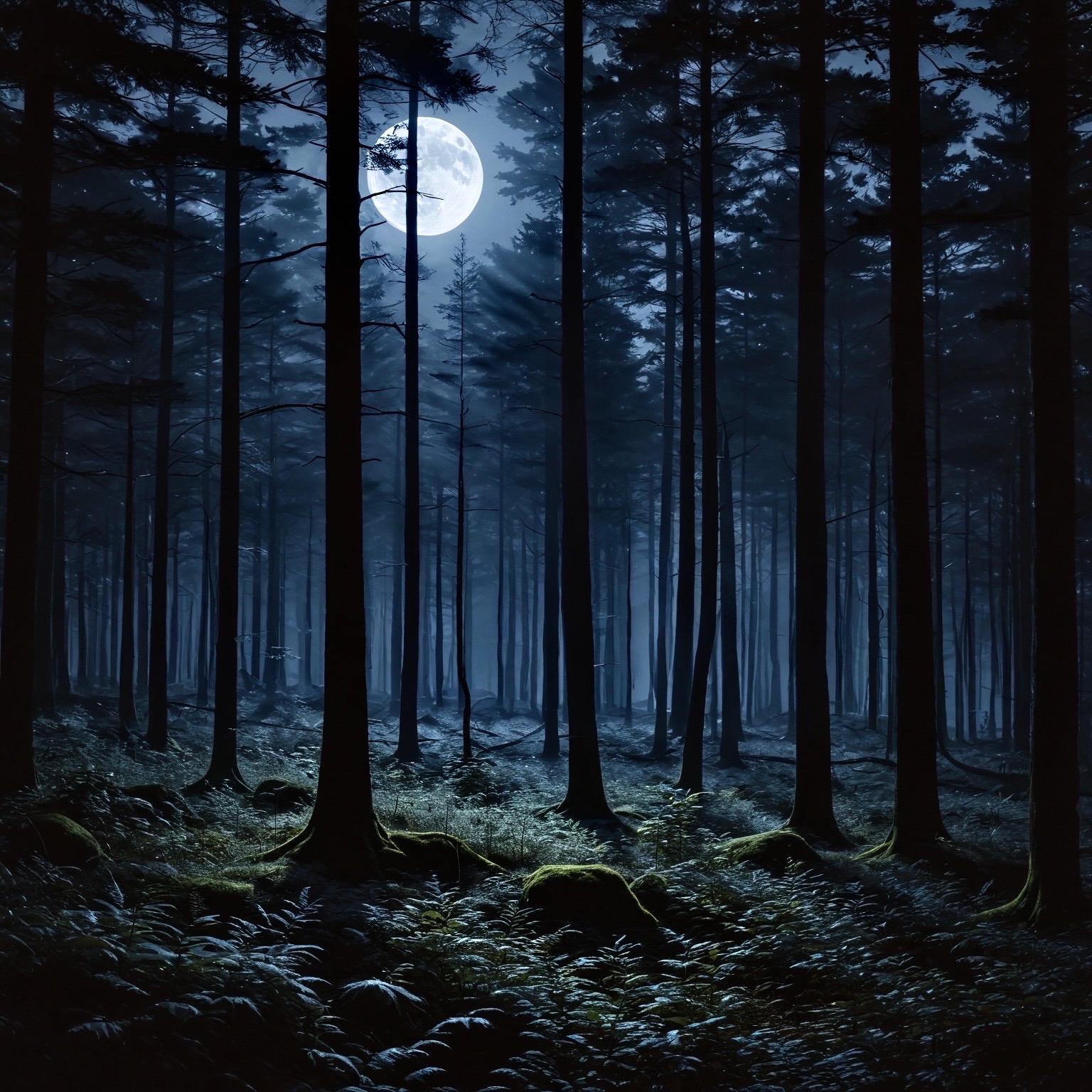 Moonlight Forest DIGITAL DOWNLOAD - Etsy