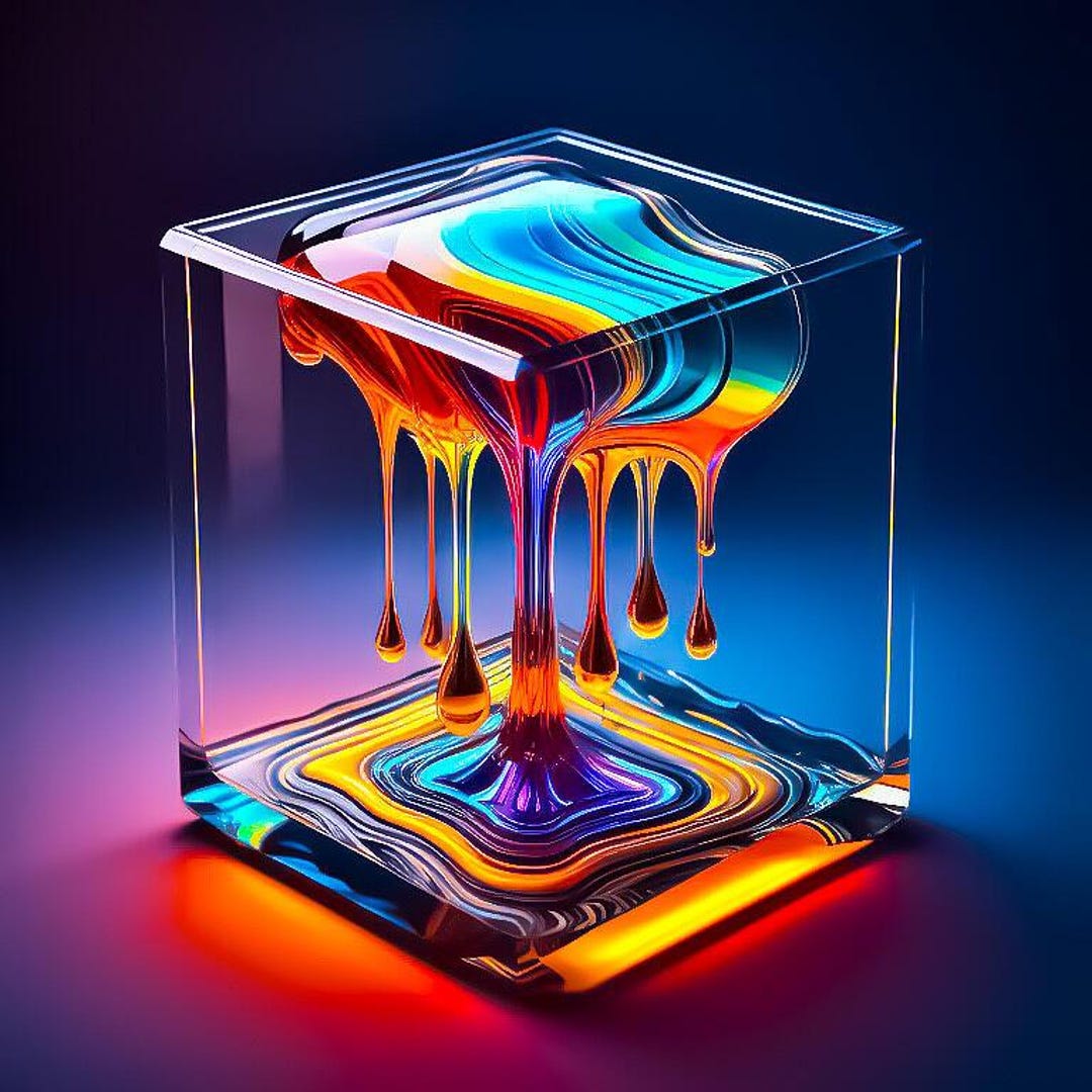 DIGITAL DOWNLOAD- Liquid Cube-4 - Etsy