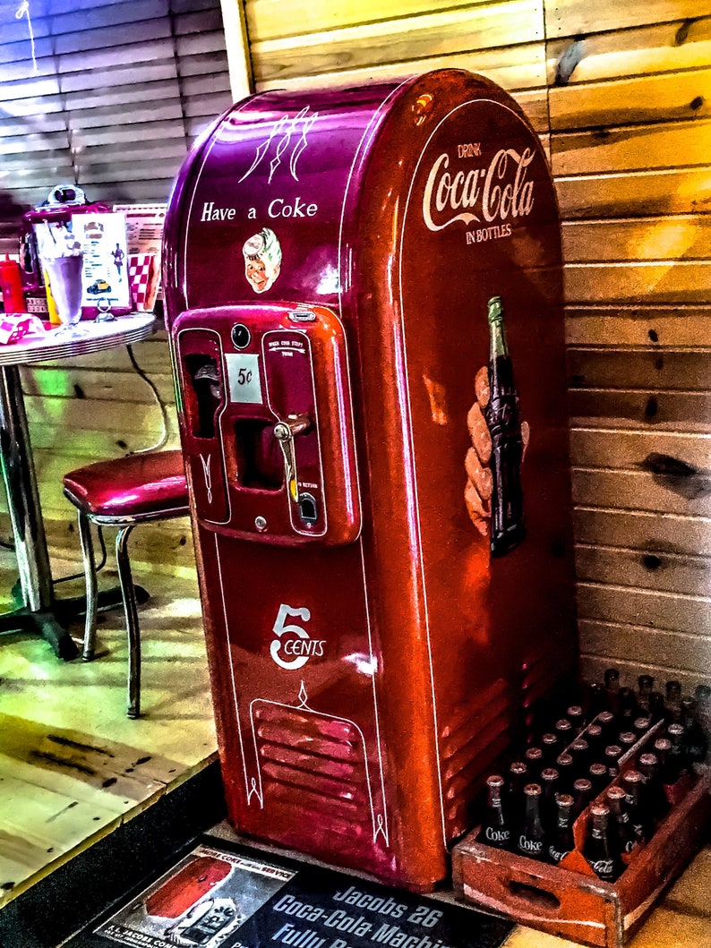 Vintage Coca-cola Machine digital Download - Etsy
