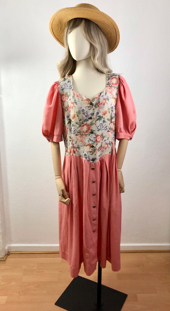 Vintage traditional dress Dirndl cottage core Dress G… - Gem