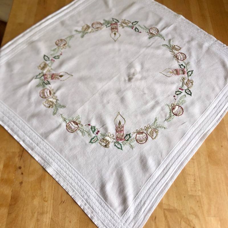 Embroidered Tablecloth - Etsy