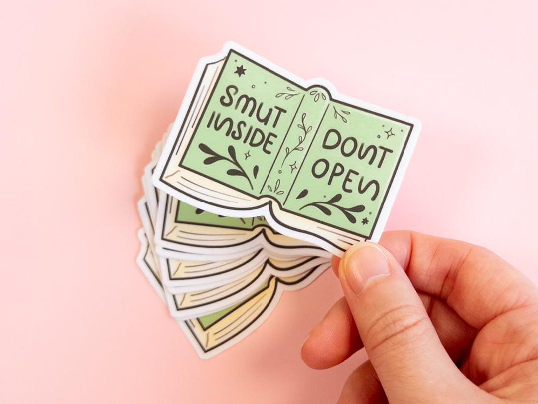 Smut Inside Don't Open Sticker | Romantasy Reader Vinyl Sticker - Etsy