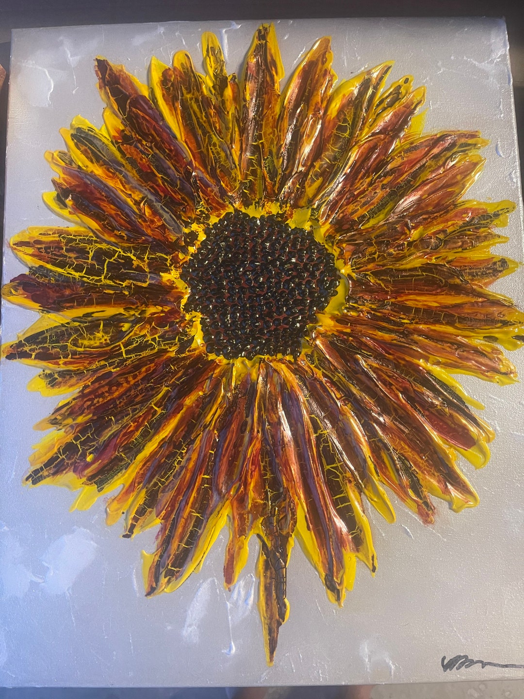Weathered Gratitude Sunflower - Etsy