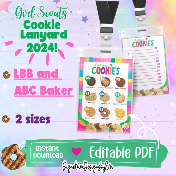 2024 Girl Scout Cookie Flyer - Etsy