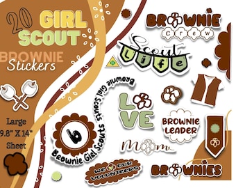 Brownie Girl Scout Clipart - Etsy