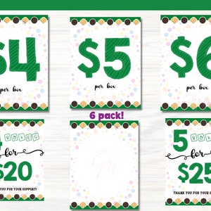 Cookie Flyer for Girl Scout Booth, Girl Scout Sign, Cookie Sales, Girl ...