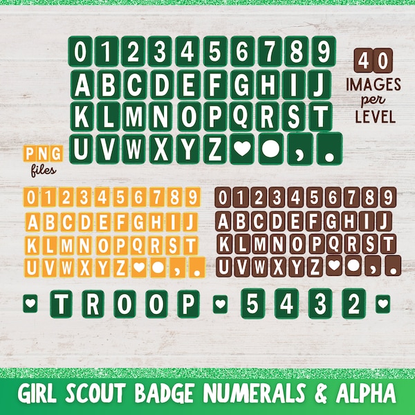 Girl Scout Font - Etsy