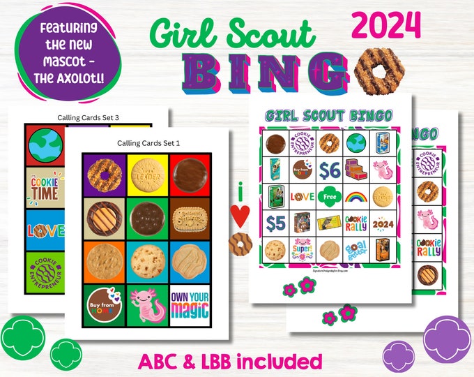 Girl Scouts 5x5 Bingo Printable Pdfs Contain Everything You Need to ...