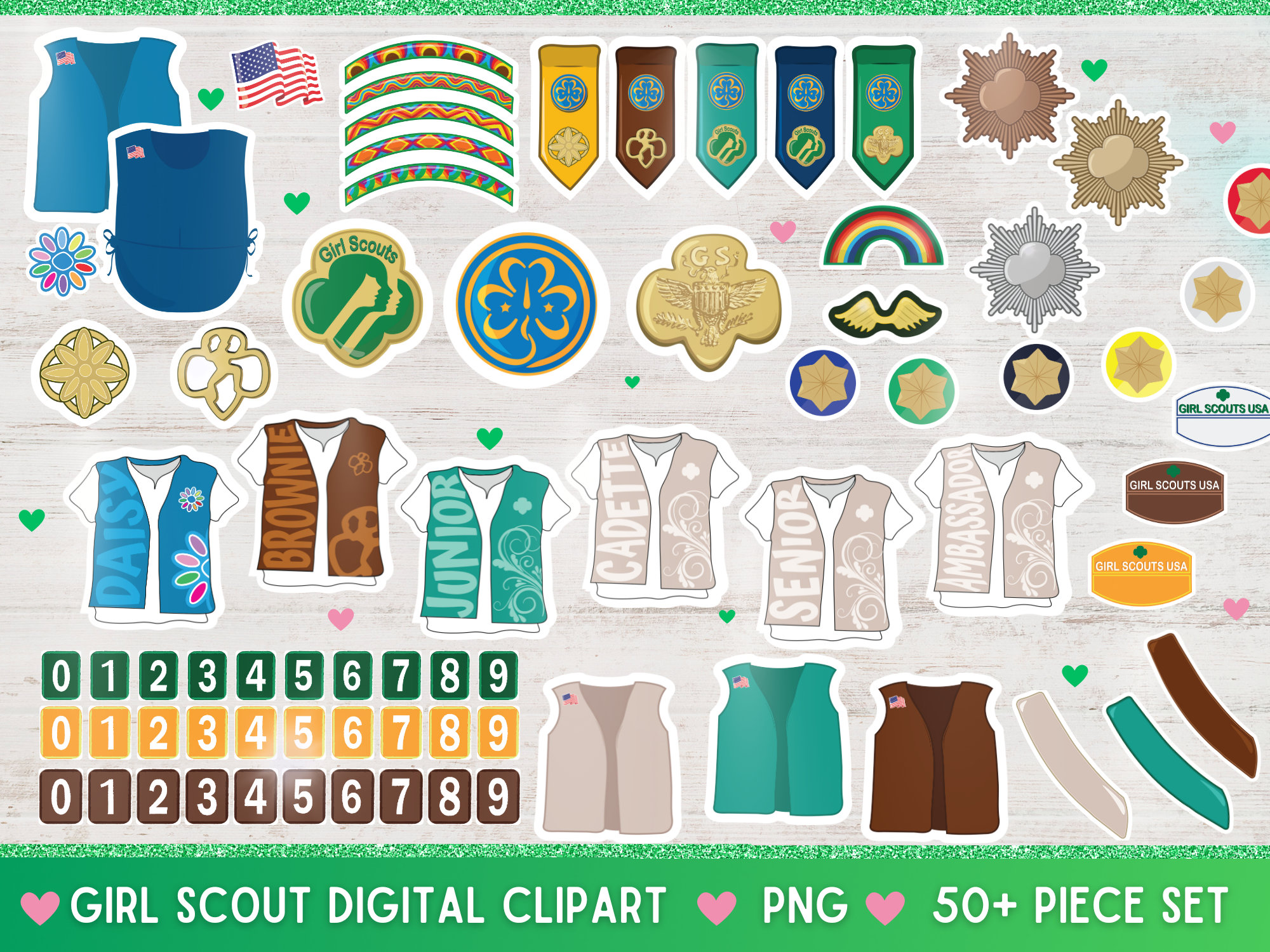 Girl Scout Daisy Flower Clipart