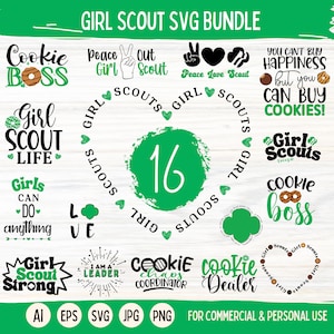 Girl Scout Svg - Etsy