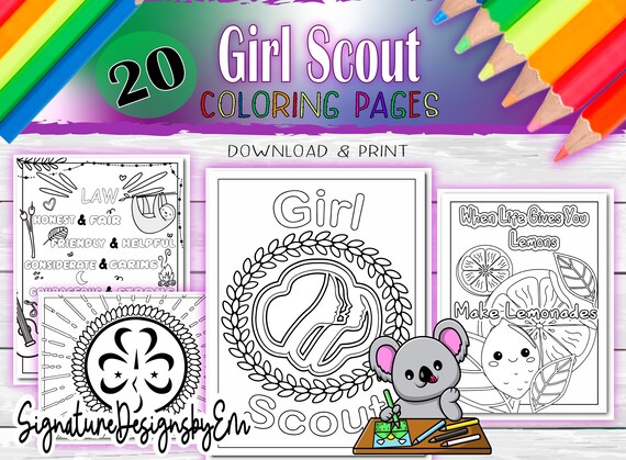 Girl Scout Brownie Elf Coloring Pages