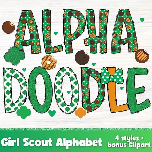 Girl Scout Font - Etsy