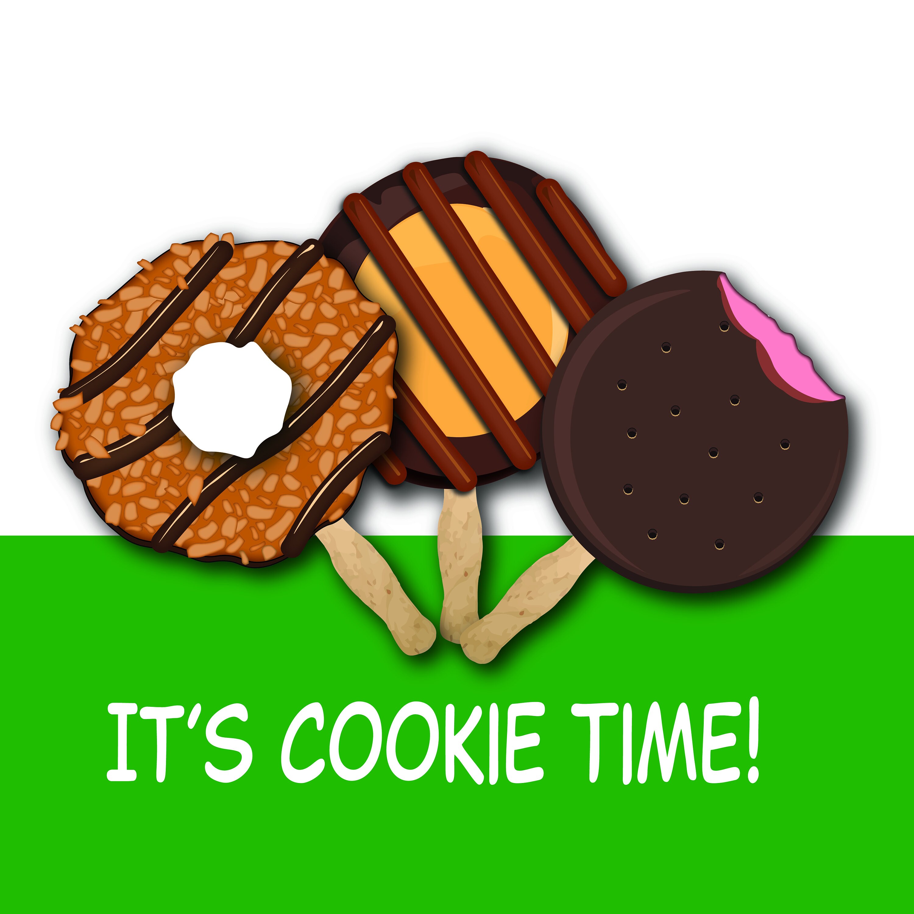 Girl Scout Cookie Clipart SVG PNG Cut Files Girl Scout - Etsy Denmark