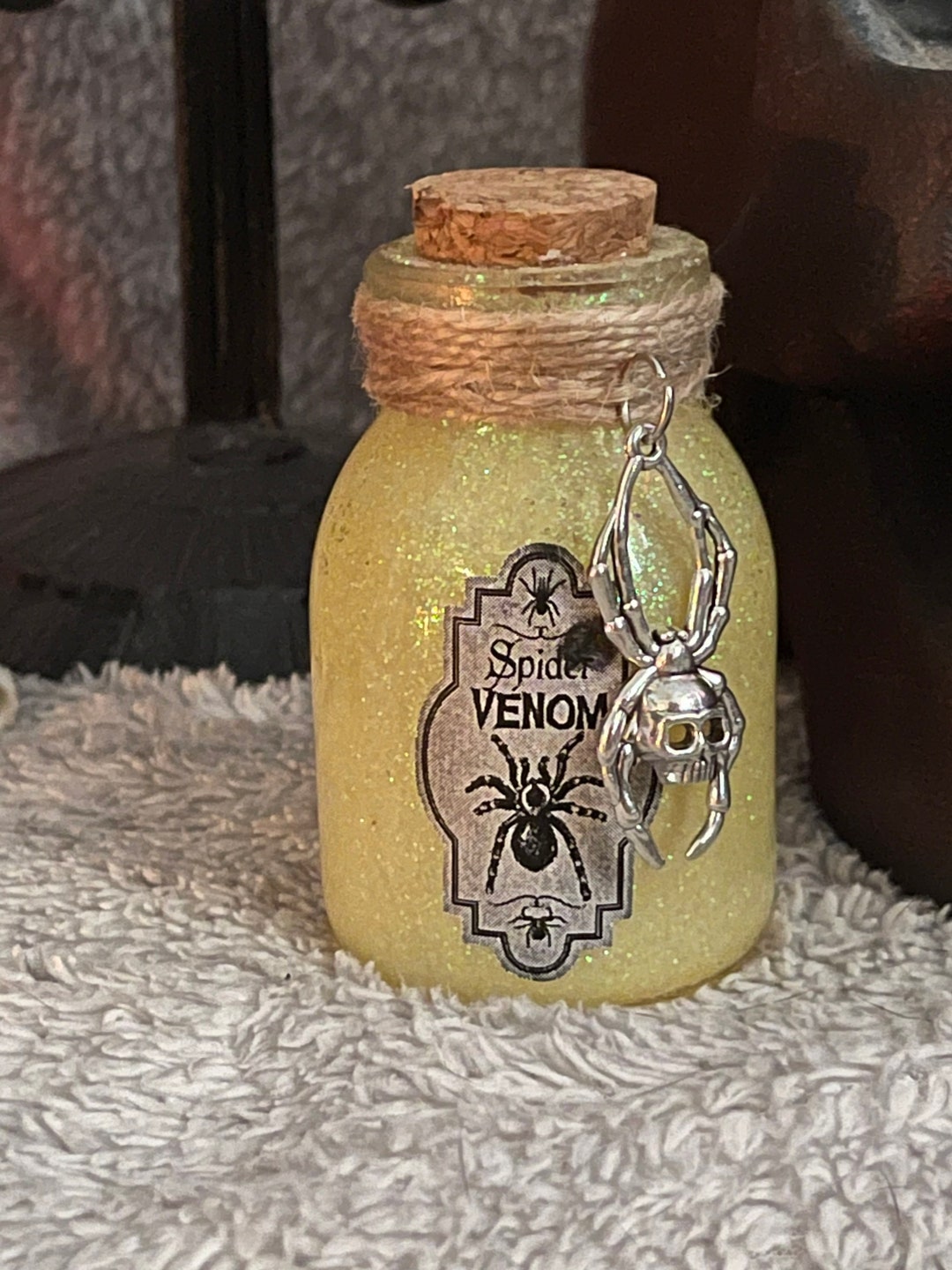 Spider Venom Potion Bottle Yellow Spider Venom Potion Potion - Etsy