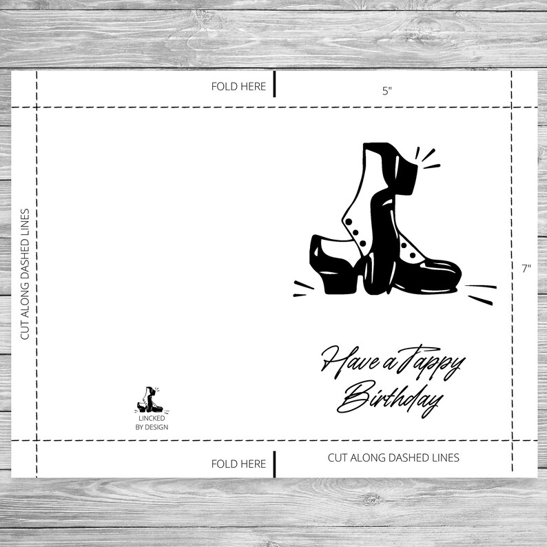 Tappy Birthday Birthday Card Funny Birthday Tap Dance - Etsy