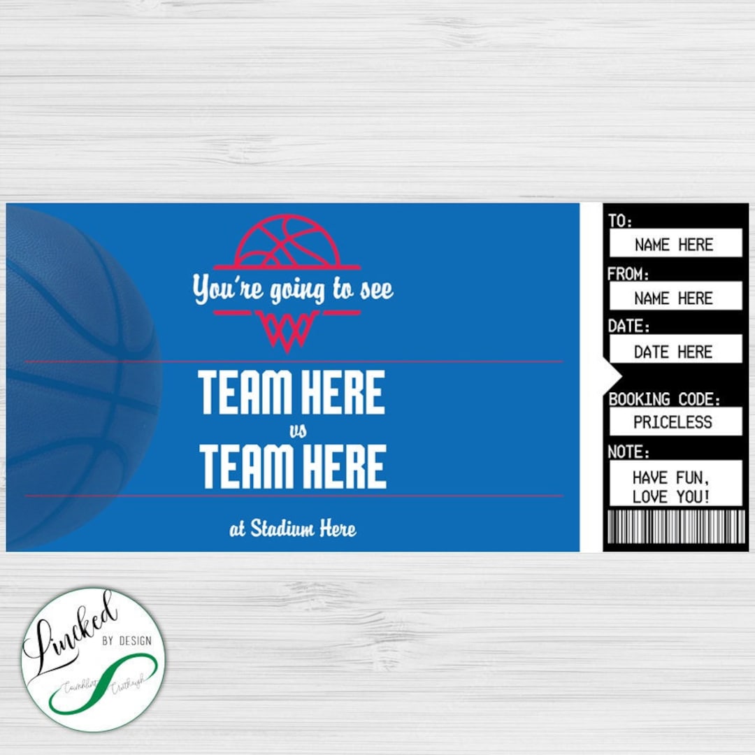 Philadelphia 76ers Themed | Keepsake Event Ticket | NBA Ticket - Etsy