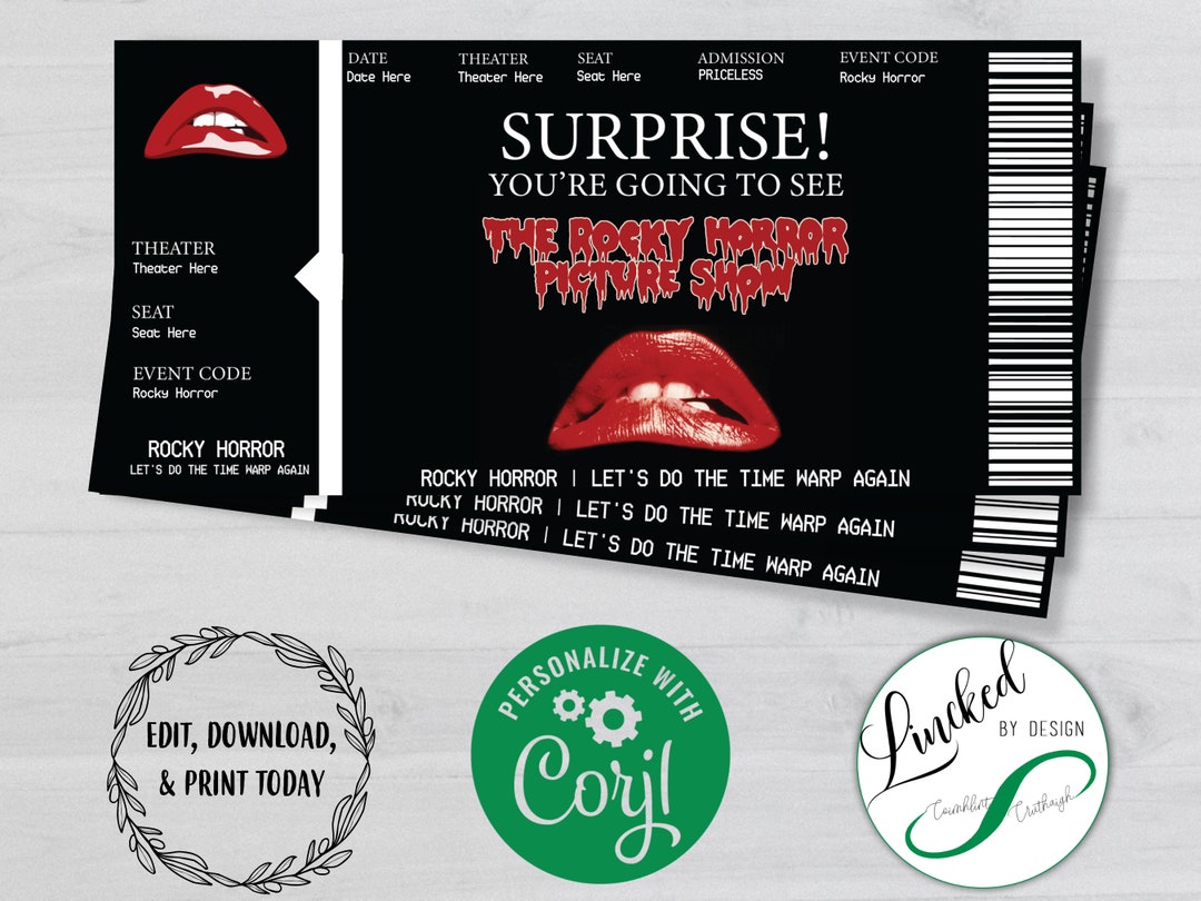 The Rocky Horror Picture Show | Event Tickets - Etsy