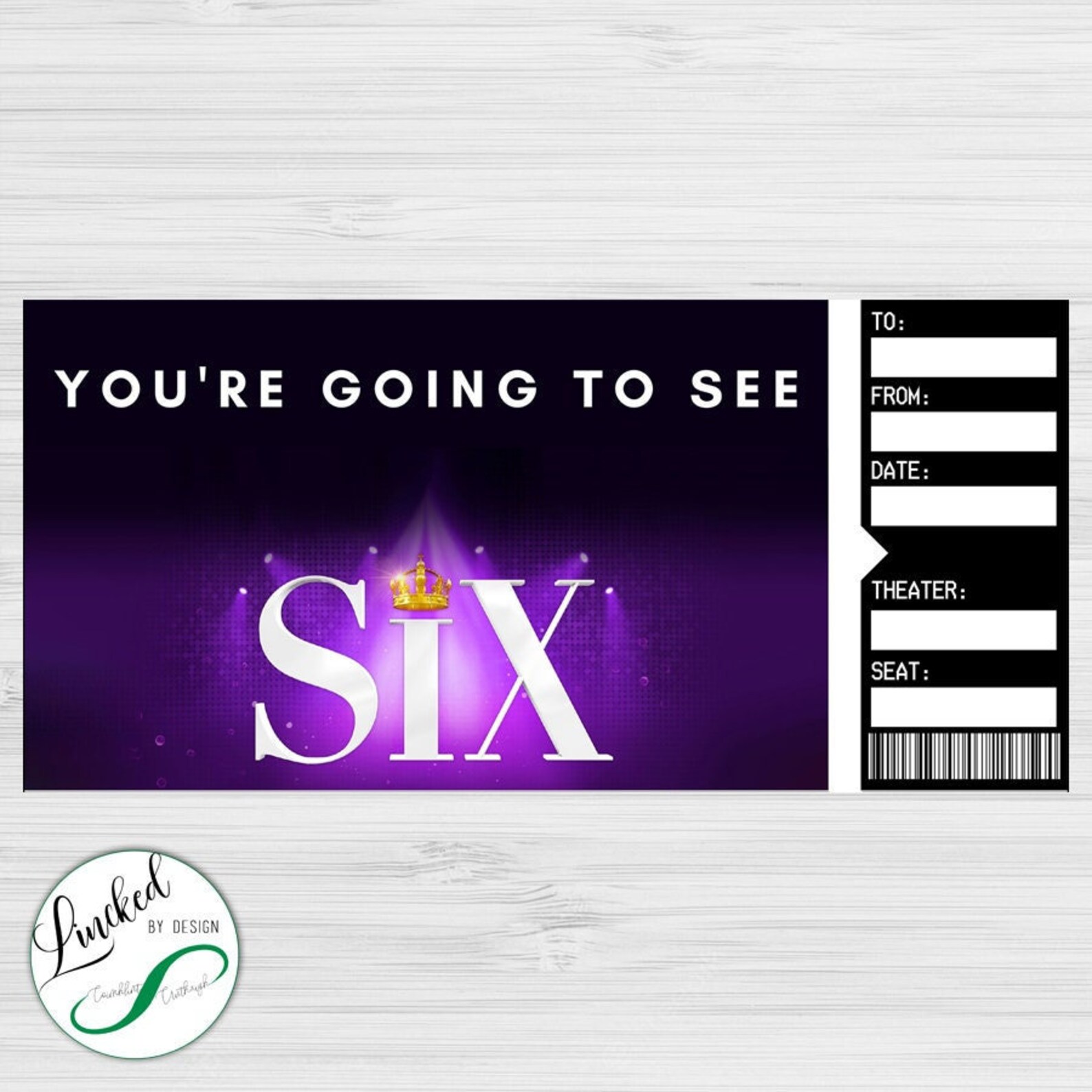 SIX Keepsake Event Ticket - Etsy