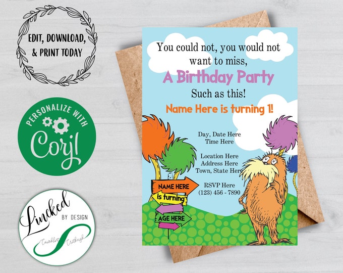 Lorax Book Page Banner / Lorax Dr. Seuss Story Book Page Garland /lorax ...