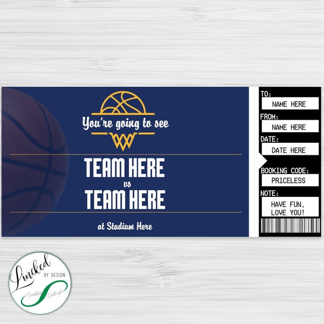 Indiana Pacers Themed | NBA Keepsake Event Ticket - Etsy