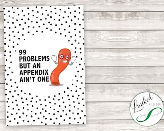 Funny Appendix Card - Etsy