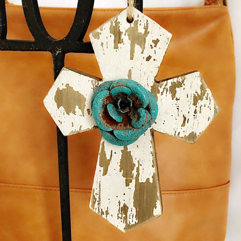 Wood Cross Wall Decor Boho Modern Rustic Farmhouse Style | Etsy