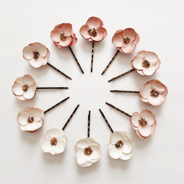 Flowers Bobby Pins - Etsy