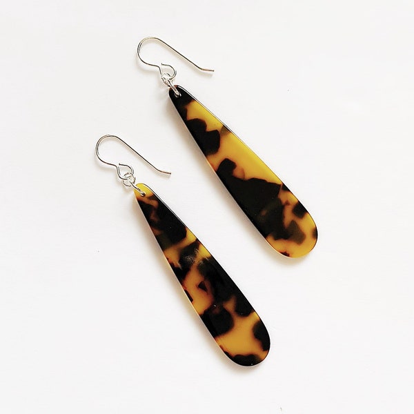 Tortoise Shell Earrings - Etsy