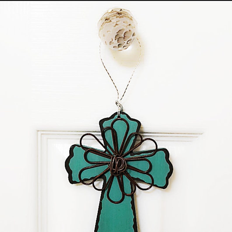 Wood Cross Wall Decor Boho Modern Rustic Farmhouse Style | Etsy