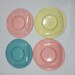 Vintage Boonton Ware 6" Melmac Plates Round Multicolor Set of 4 Pretend ...