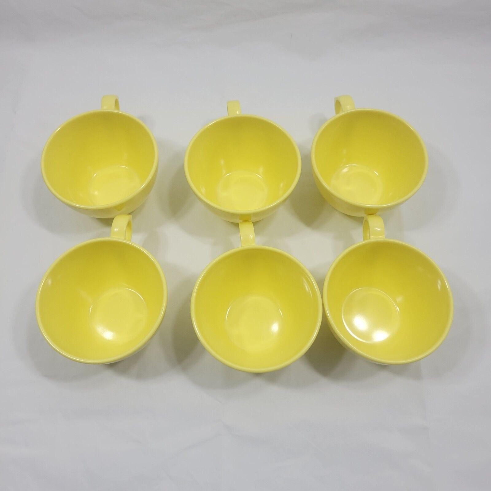 Vintage Windsor Melmac Coffee Cups Yellow Plastic USA Pretend Play Set ...