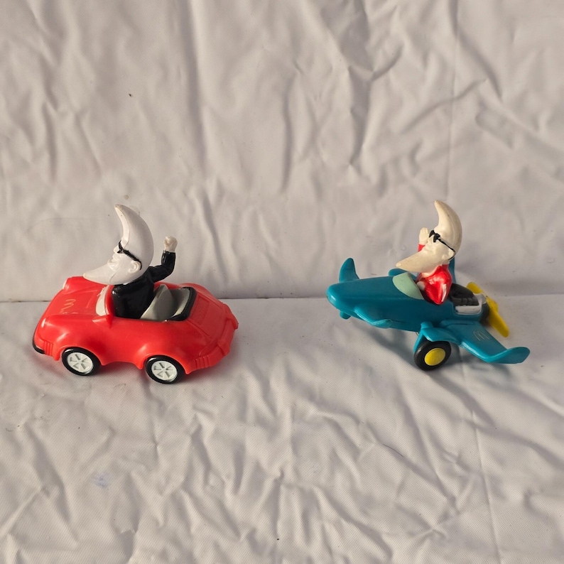 Vtg Mcdonalds Mac Tonight Moon Man Happy Meal Toys Car Plane Action ...