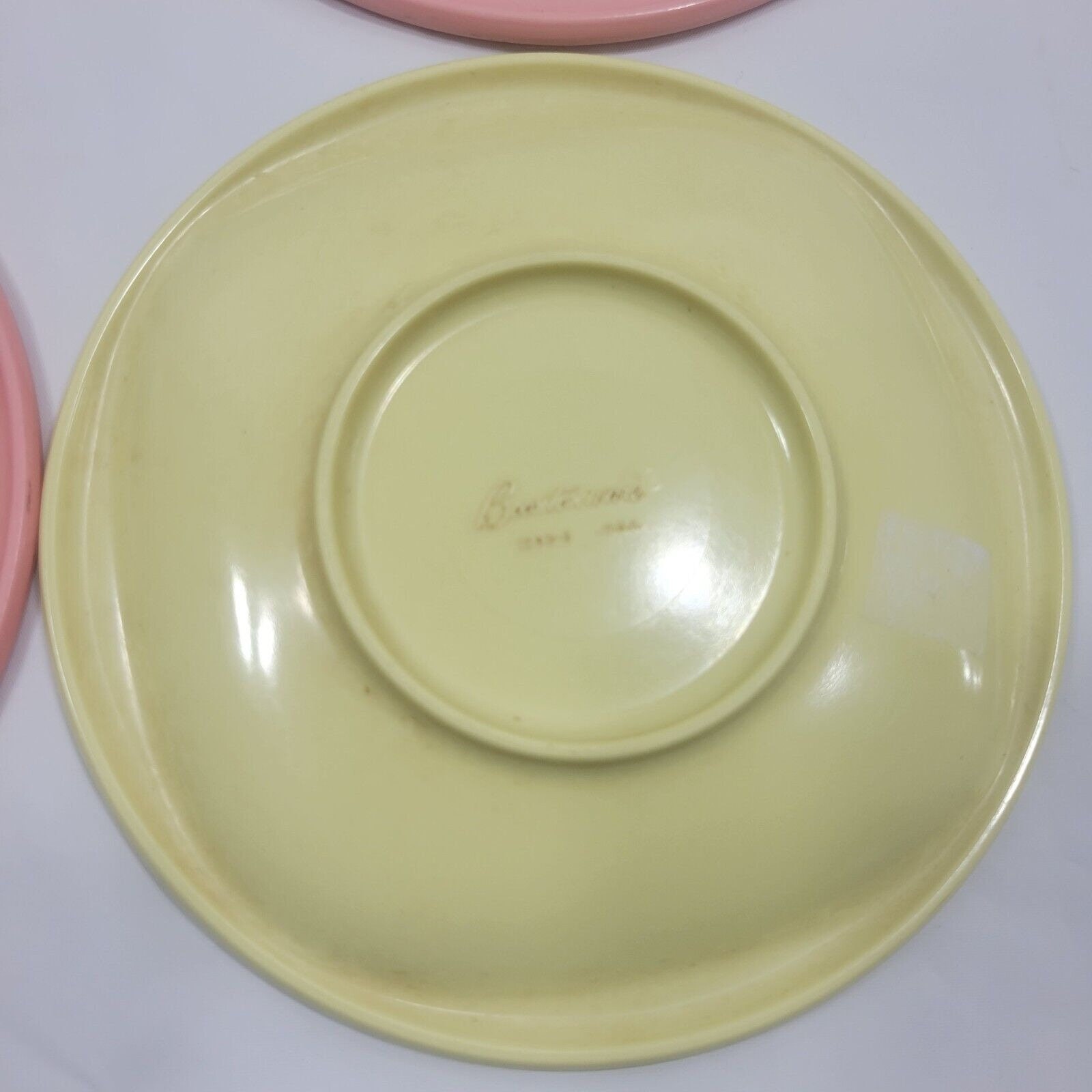Vintage Boonton Ware 6" Melmac Plates Round Multicolor Set of 4 Pretend ...