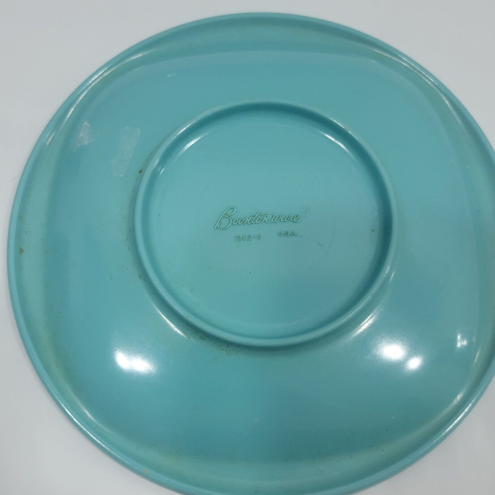 Vintage Boonton Ware 6" Melmac Plates Round Multicolor Set of 4 Pretend ...