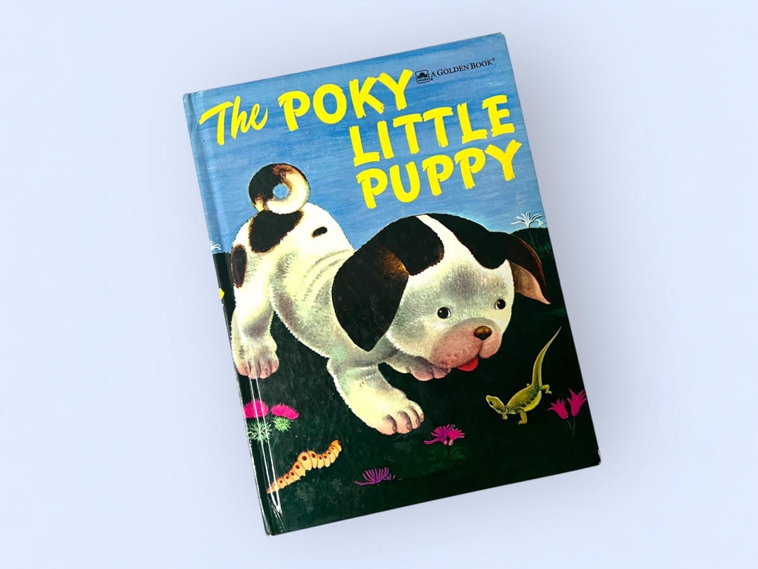 Vintage 1970s “the Poky Little Puppy” Big Golden Book - Etsy