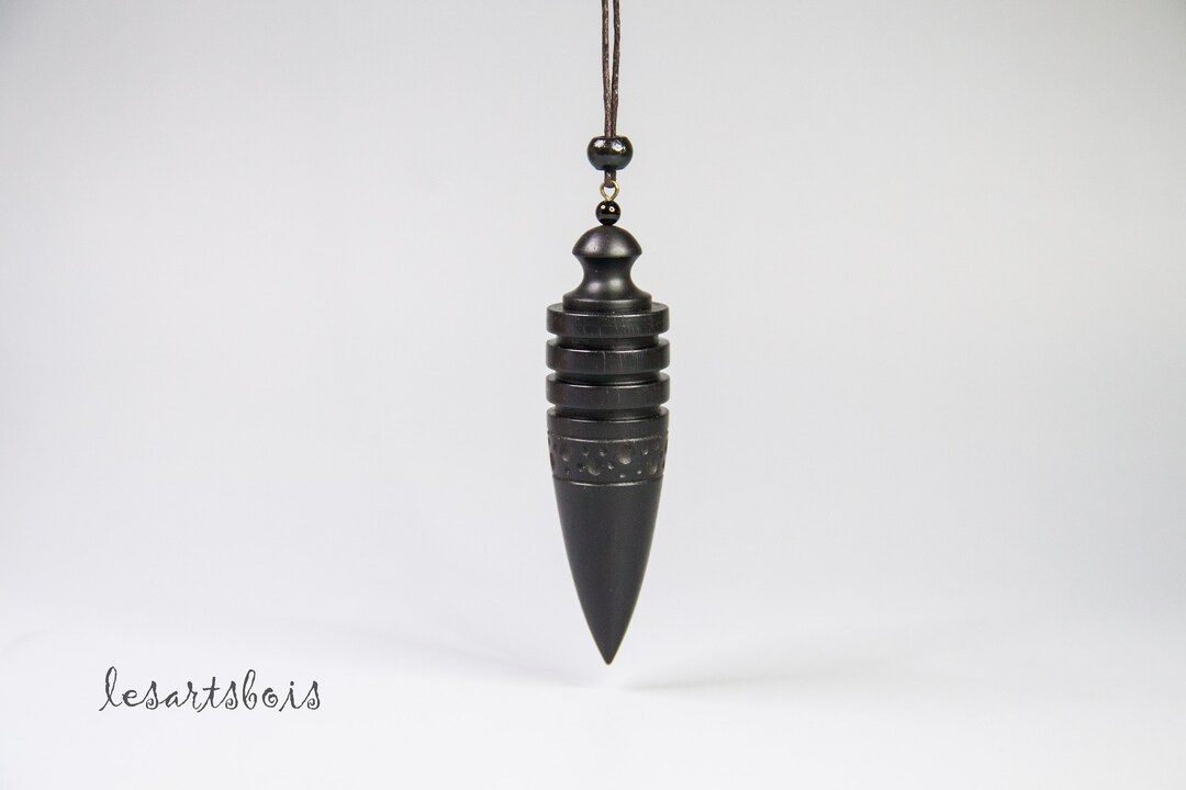 Divination Pendulum in Black Ebony Wood a Precious Wood From Cameroon ...