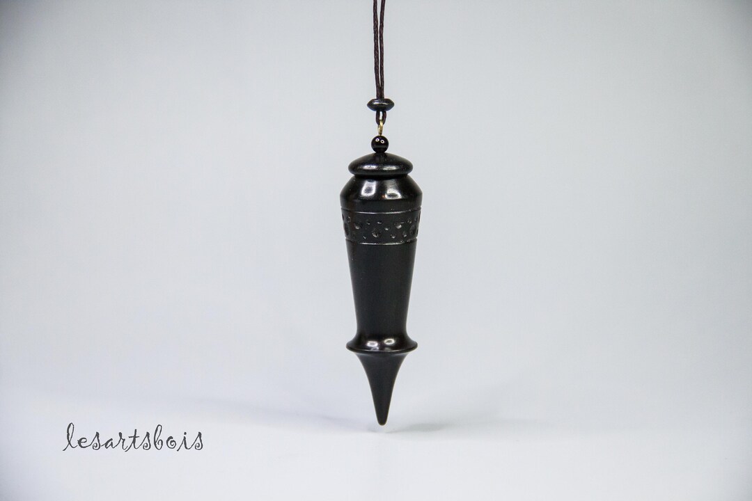 Divination Pendulum in Black Ebony Wood a Precious Wood From Cameroon ...