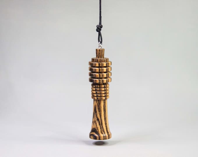 Rare Djed Column Divination Pendulum in Mexican Rosewood - Weighted ...