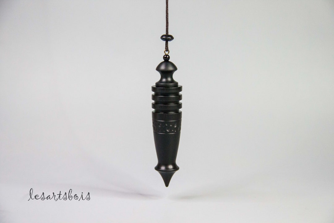 Divination Pendulum in Black Ebony Wood (a Precious Wood From Cameroon ...