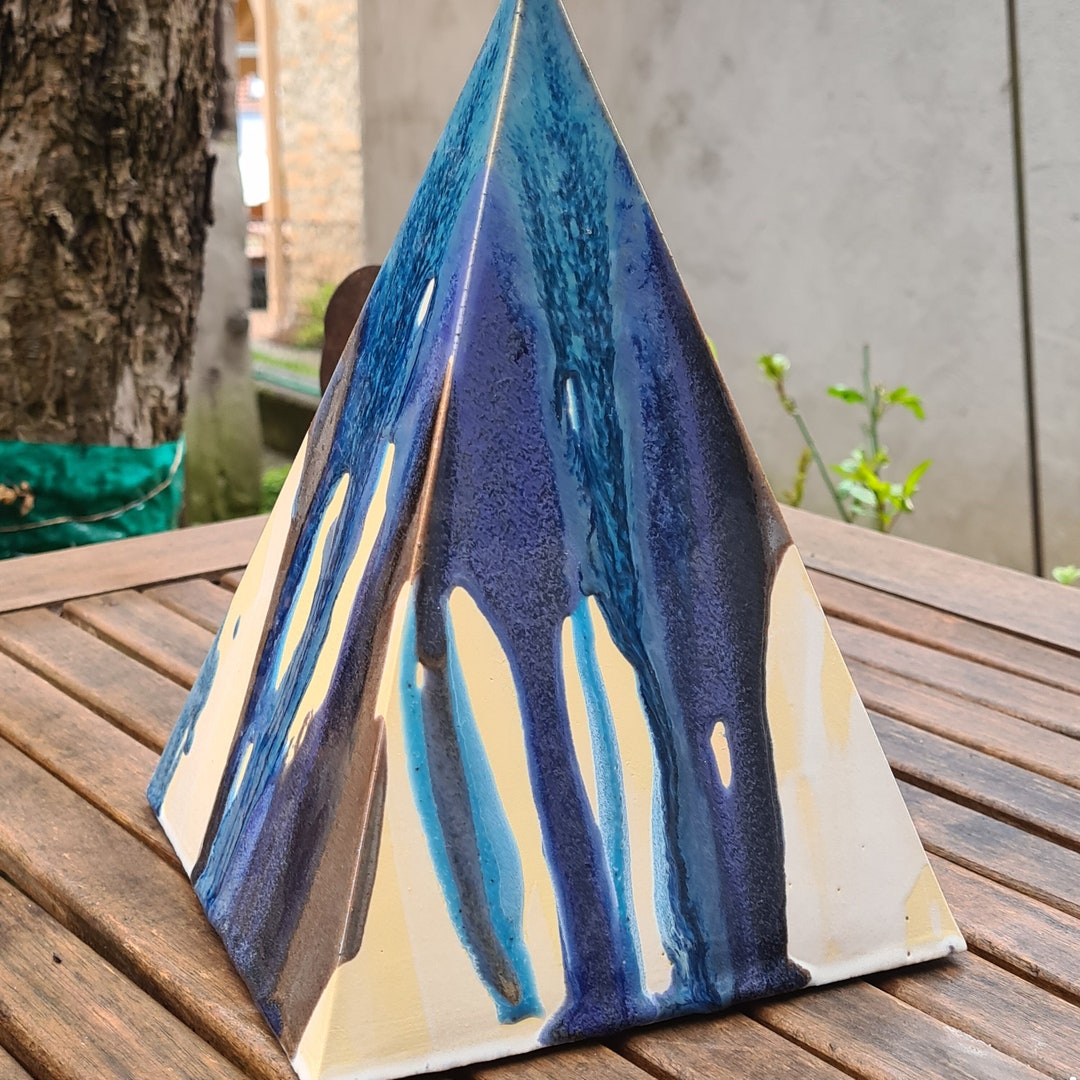 Ceramic Pyramid Made of Stoneware Decoration - Etsy