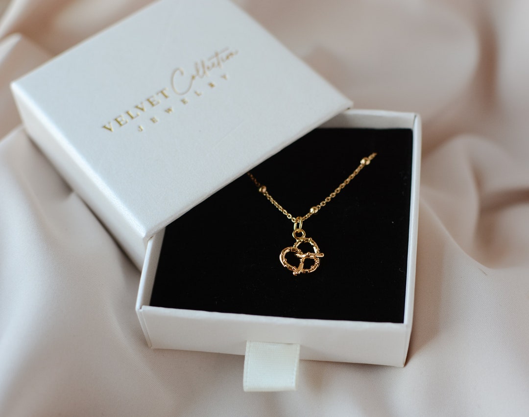 Pretzel Necklace Tiny Pretzel Love Necklace Fights Hunger Food Snack ...