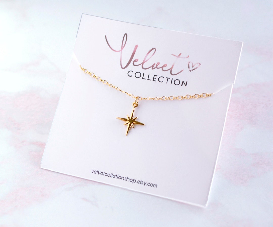 Simple Dainty Star Necklace North Star Necklace Minimal - Etsy