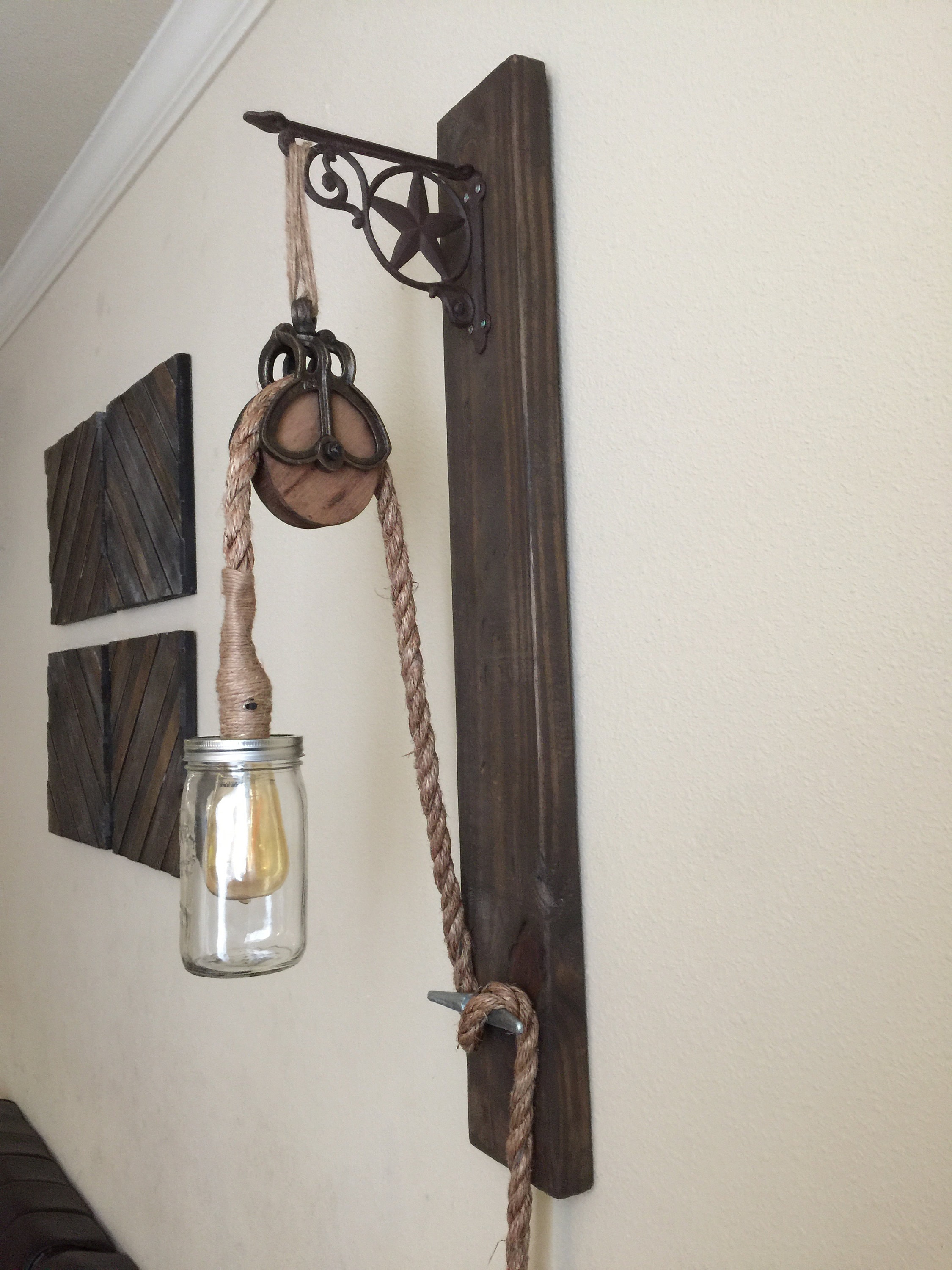Pendant Rope Lamp - Etsy