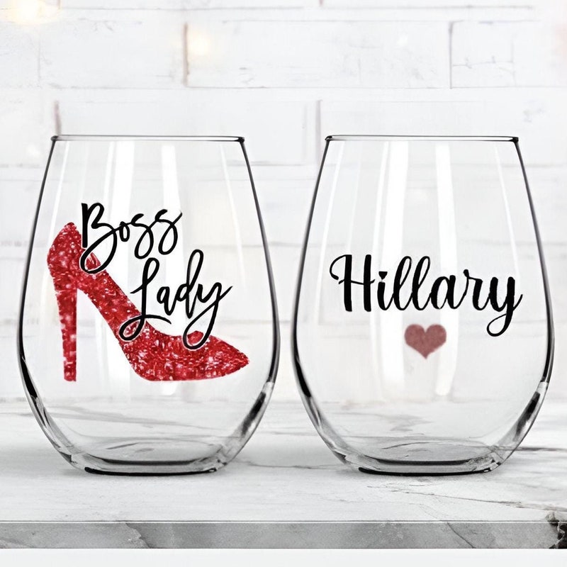 Boss Lady Wine Glass - Etsy